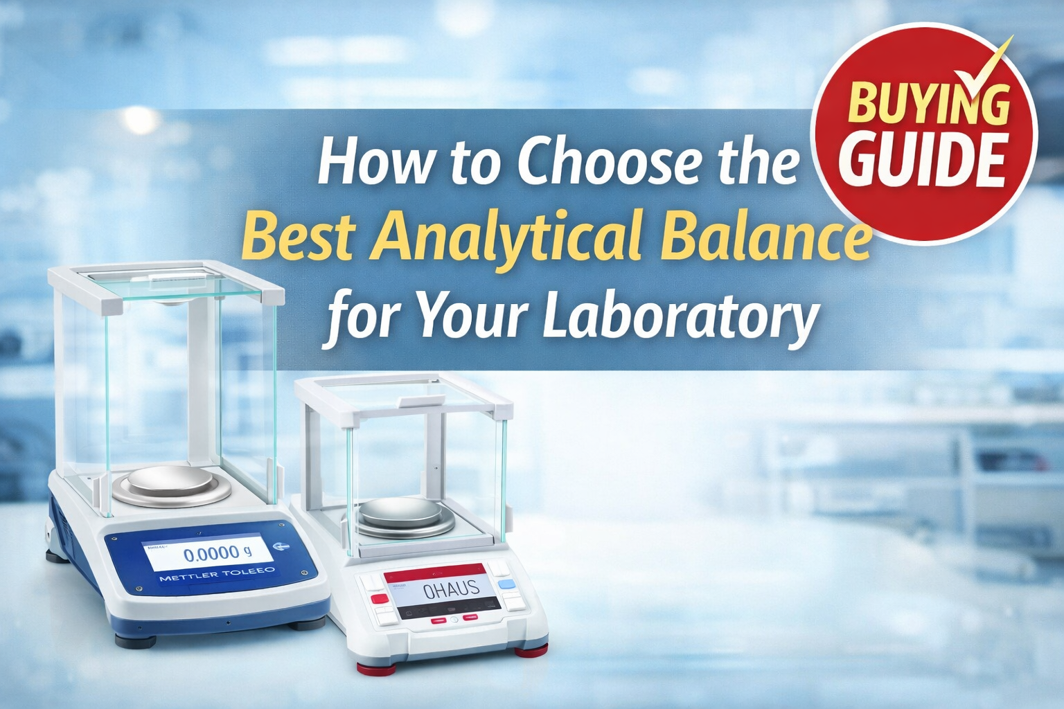 How to Choose the Best Analytical Balance for Your Laboratory – San ...