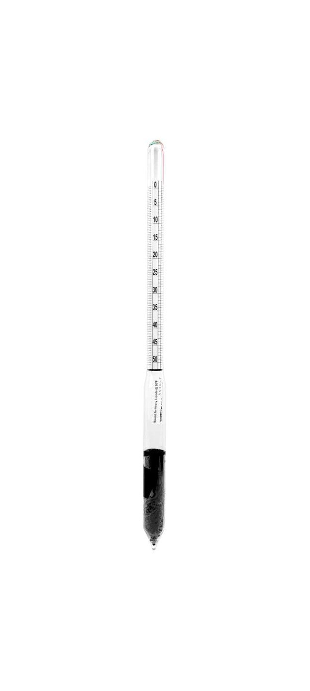 Heathrow Scientific 6609-10 Baume (Heavy) Hydrometer, 0 to 35°, 1/pk ...