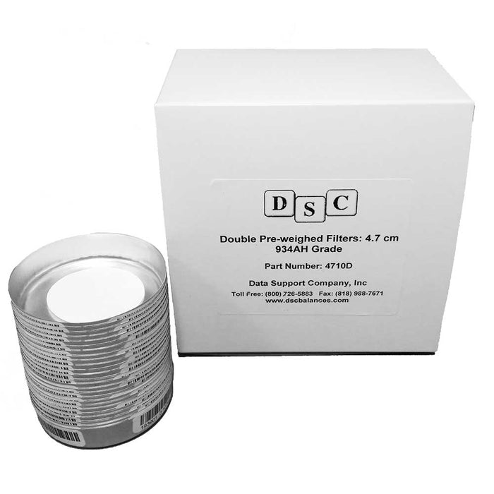 DSC Double Pre-weighed Filters, 934AH RTU, TSS and VSS, 47 mm; 100/Pk ...